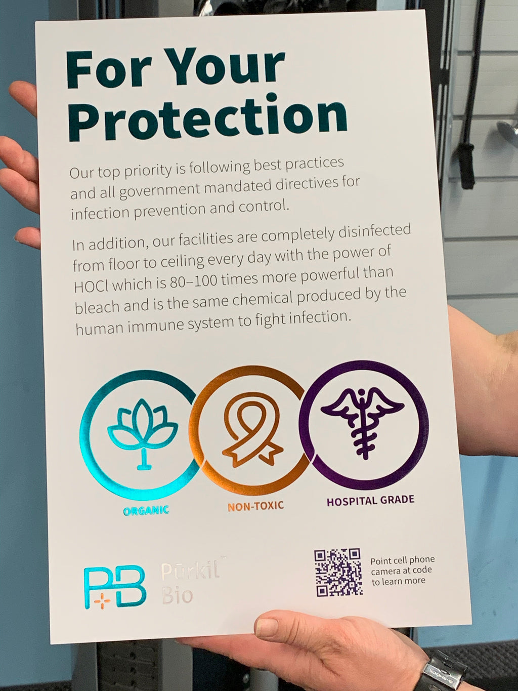 Purkil Bio™ Infection Protection Placard – National Dental Innovations ...